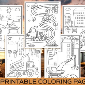 40 Printable Construction Coloring Pages for Kids – High-resolution PDF ...
