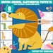 Safari Animal Clothespin Puppets for Kids: 8 Pages, 4 Unique Designs ...