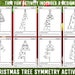 Christmas Tree Symmetry Worksheet, Christmas Trees Theme Lines of ...