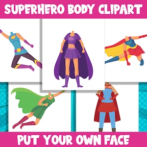 Superhero Women Body Set, 20 Pages, PDF File, Instant Download - Etsy