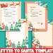 Letter to Santa Template, 2 Festive Designs for Kids' Letters, Fillable ...