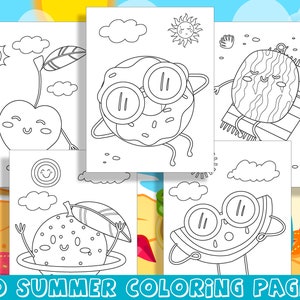 Summer Fun Character Coloring Pages: 20 Playful Designs for Kids – High ...