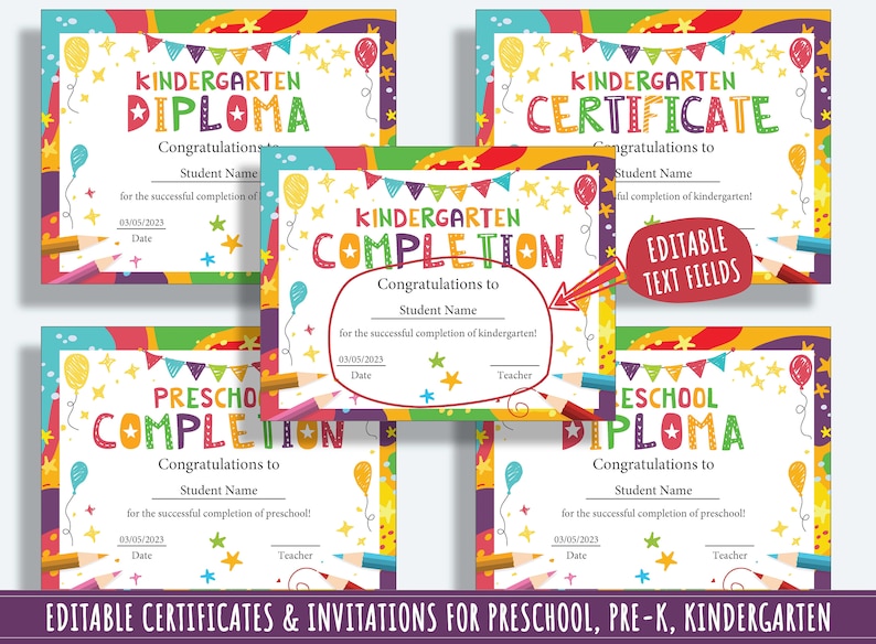 Editable Funny Class Awards, End of the Year Awards, Diplomas ...