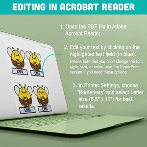 Editable Locker Labels (cubby Name Tags), Cute Bee Themed, PDF ...