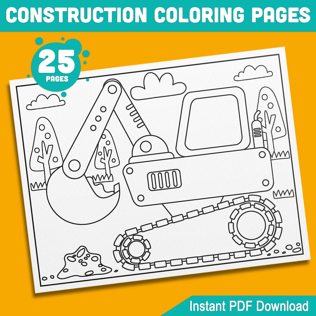 Construction Coloring Pages: 25 Fun and Engaging Pages for Kids ...