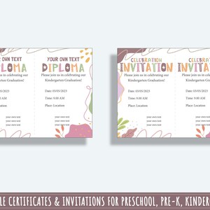 37 Pages of Customizable Diploma, Certificate, and Invitation Templates ...