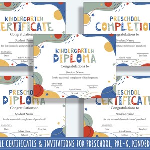 37 Pages of Editable Diploma, Certificate, and Invitation Templates for ...
