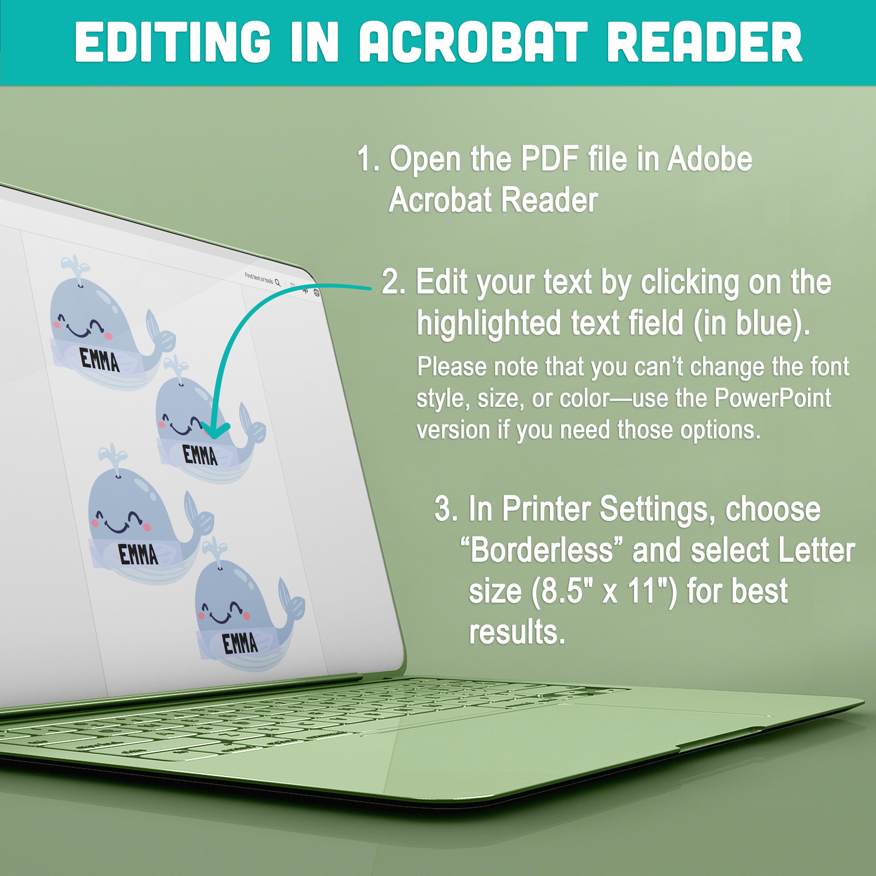 Editable Locker Labels (cubby Name Tags), Sea Animal Themed – 10 ...