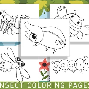 Insect Coloring Pages: 25 Fun Coloring Book Designs, Perfect for Insect ...