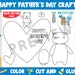 Happy Father's Day Craft Activity - Color, Cut, and Glue for Prek to ...