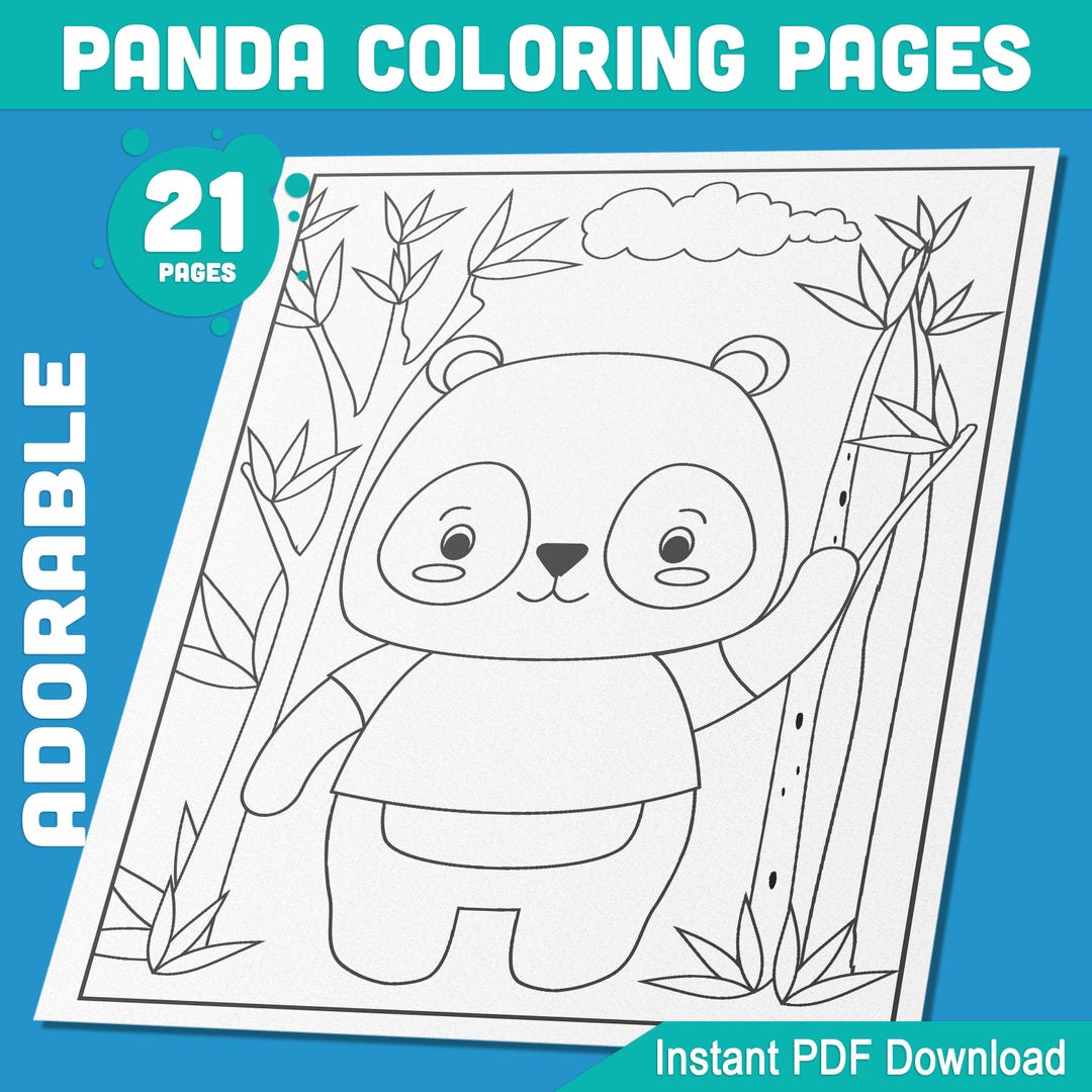Panda Coloring Pages: 21 Fun Coloring Book Designs for Kids, Boys ...