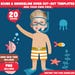 Scuba & Snorkeling Diver Body Cut-out Craft: Add Your Face to Printable ...