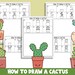 Learn How to Draw a Cactus, Directed Drawing Step by Step Tutorial 5 ...