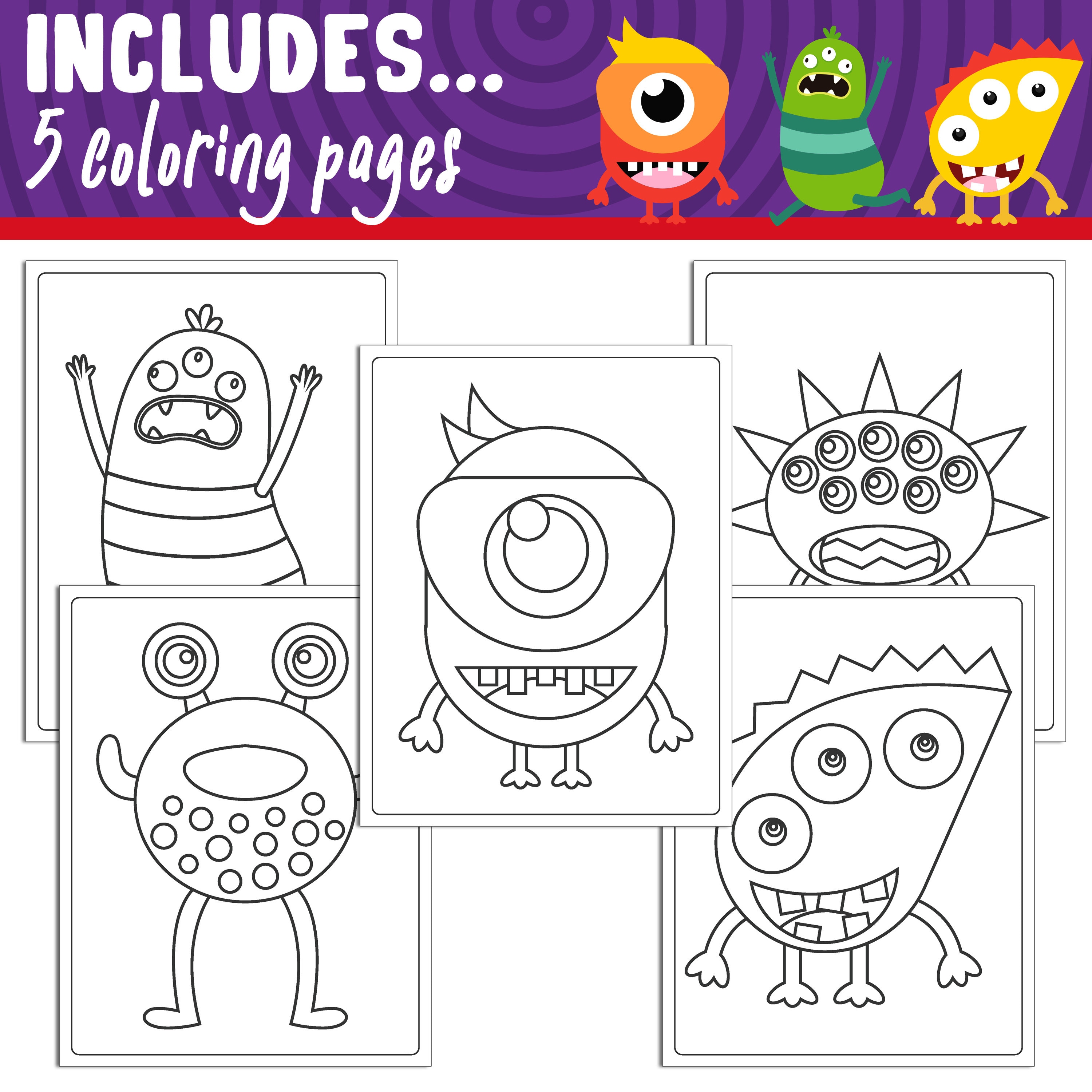 Learn How to Draw a Monster Easy: Directed Drawing Step by Step ...