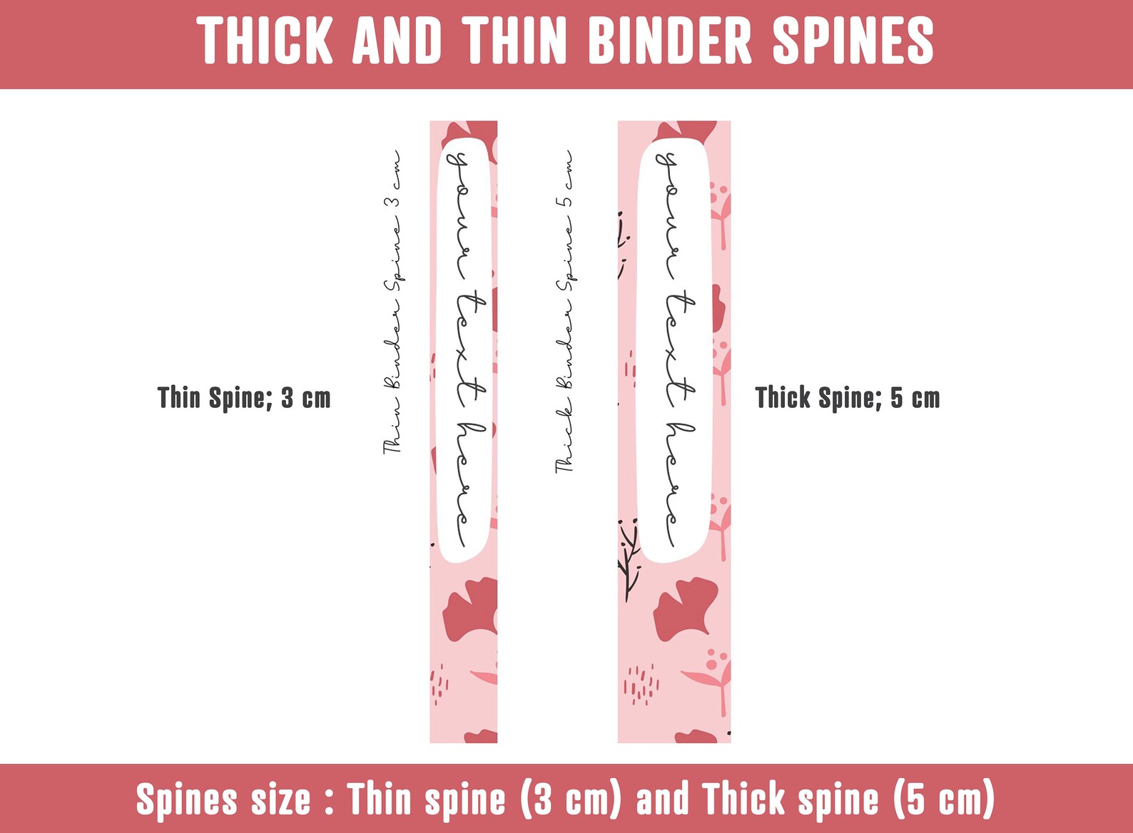 Powerpoint Binder Covers, 10 Printable/editable Geometric and Floral ...