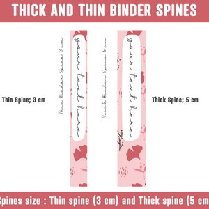 Powerpoint Binder Covers, 10 Printable/editable Geometric and Floral ...