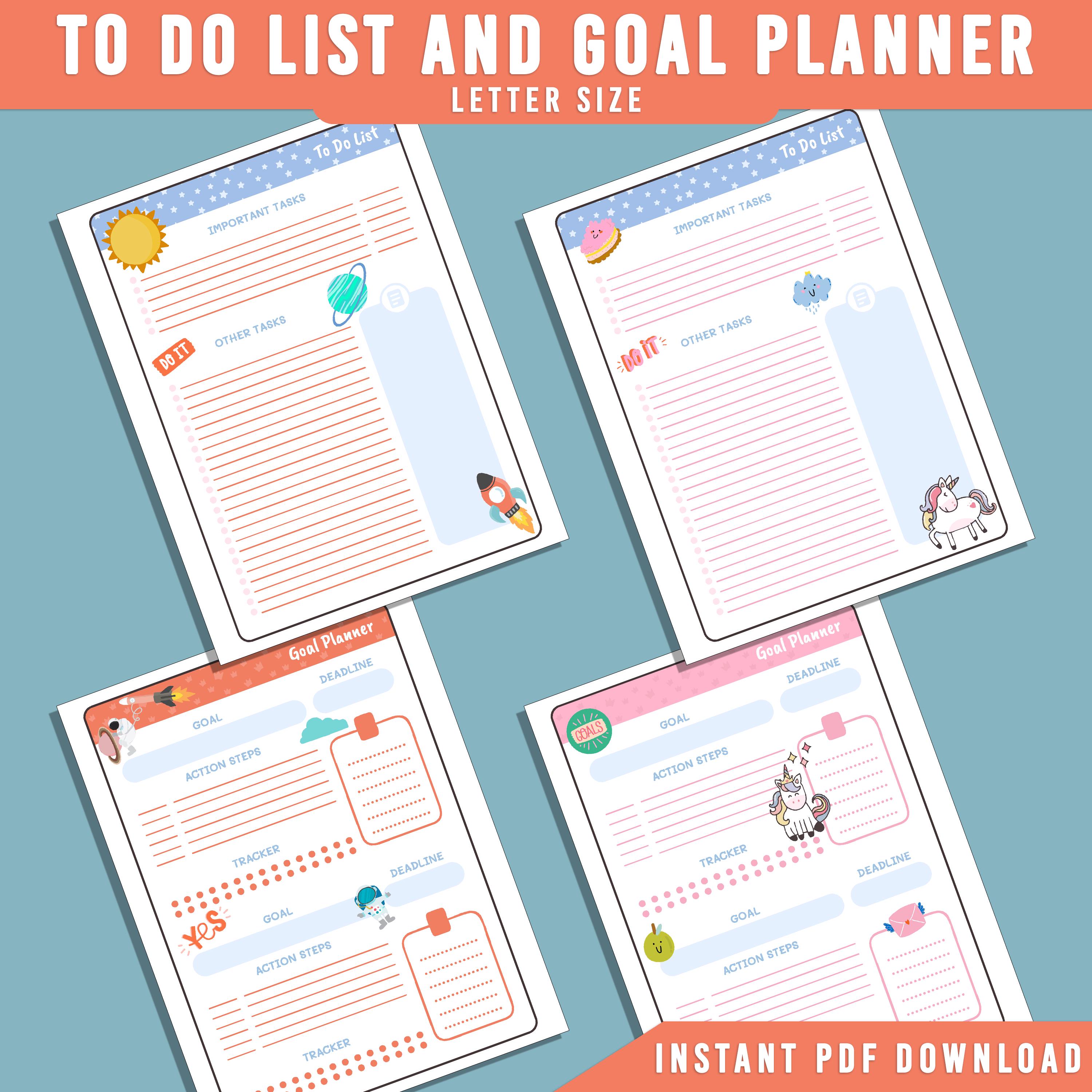 2026 Planner for Kids: Printable Boys & Girls Planner With Daily ...