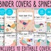 10 Editable Singing Bird Binder Covers, Includes 1", 1.5", 2" Spines ...