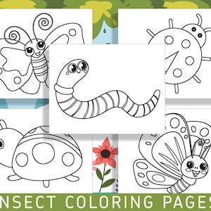 Insect Coloring Pages: 25 Fun Coloring Book Designs, Perfect for Insect ...