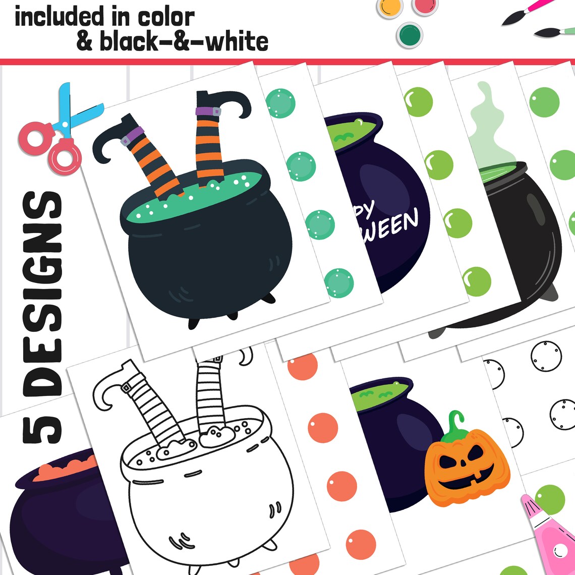 Cauldron Name Craft Activity: Halloween, Back-to-school Bulletin Board ...