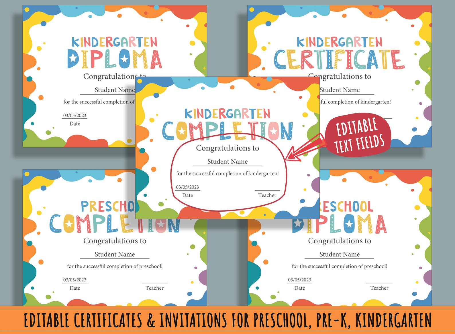 First Steps to Success: Kindergarten & Preschool Diploma, Certificate ...