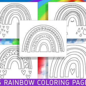 25 Delightful Rainbow Coloring Pages for Kids – Perfect for Preschool ...