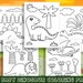 Roar Into Fun With 30 Baby Dinosaur Coloring Pages for - Etsy