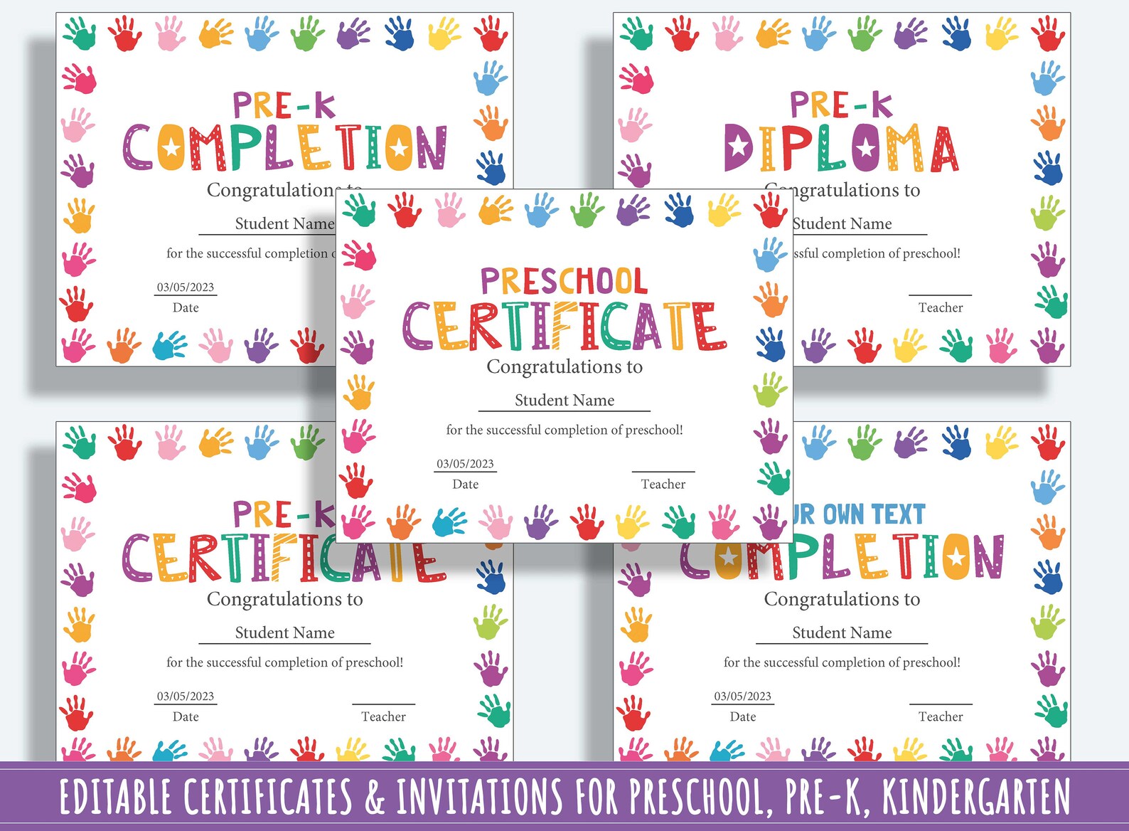 37 Editable Pages of Completions, Diplomas, Certificates, and ...