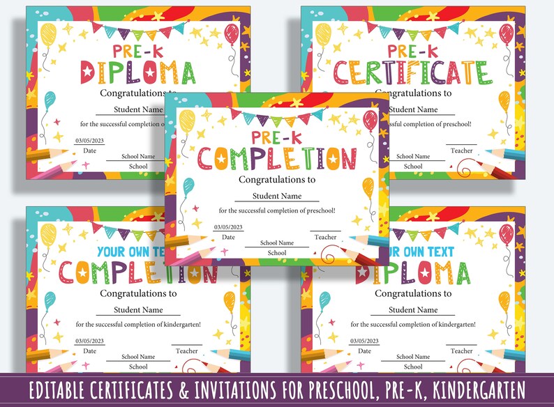 Editable Funny Class Awards, End of the Year Awards, Diplomas ...