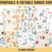 Dinosaur Binder Cover for Boys/girls 10 Printable & Editable - Etsy