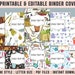 Gardening Binder Cover, 10 Printable & Editable Binder Coversspines ...