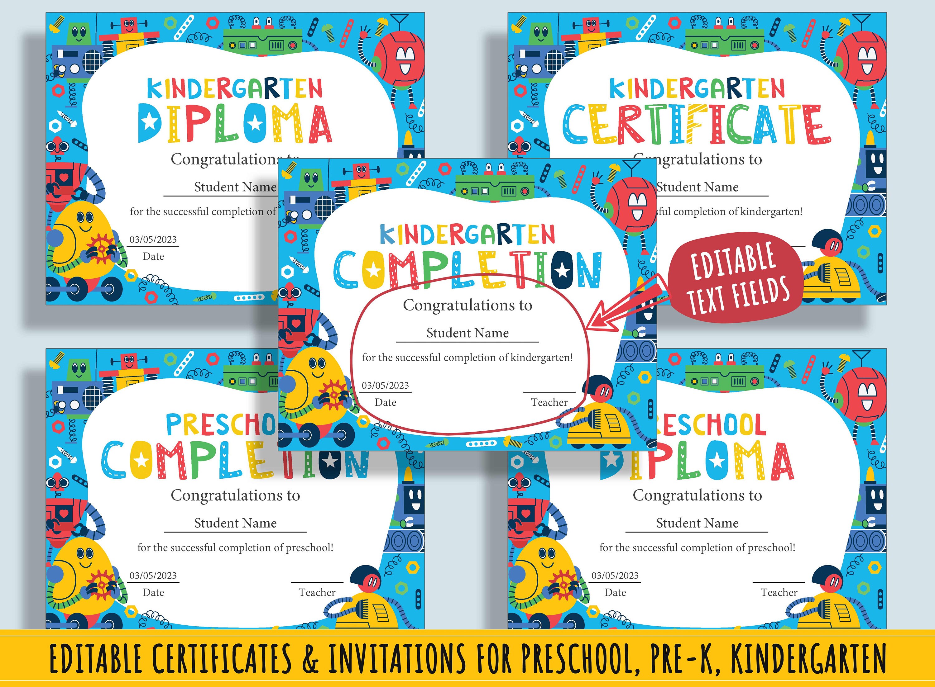 Little Learner's Diploma Certificate Invitation - Etsy
