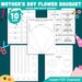 Mother's Day Paper Flower Bouquet Craft – 10-page Printable With Pre ...