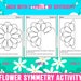 Flower Symmetry Worksheet, Flower Theme Lines of Symmetry Activity, 24 ...