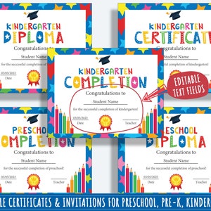 Editable Class Awards, End of the Year Awards, Diplomas, Certificates ...