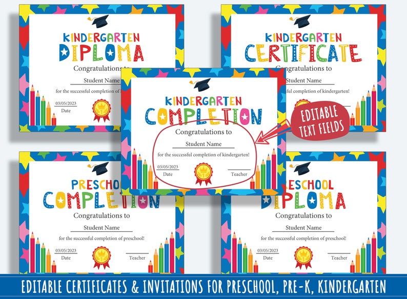 Editable Class Awards, End of the Year Awards, Diplomas, Certificates ...