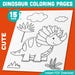 Dinosaur Coloring Pages: 15 Cute Dinosaur Designs for Preschool and ...