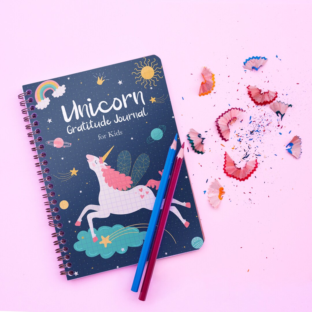 Unicorn Gratitude Journal for Kids/girls. Printable PDF in A4, A5, US ...