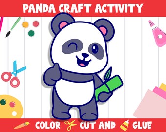 Cute Penguin Craft Activity Color Cut and Glue for Prek to - Etsy