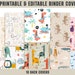 Animal Binder Covers, 10 Printable/editable Binder Covers & Spines ...