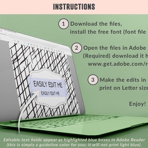 Engraving Hand Drawn Pattern Binder Cover, 10 Printable/editable Binder ...