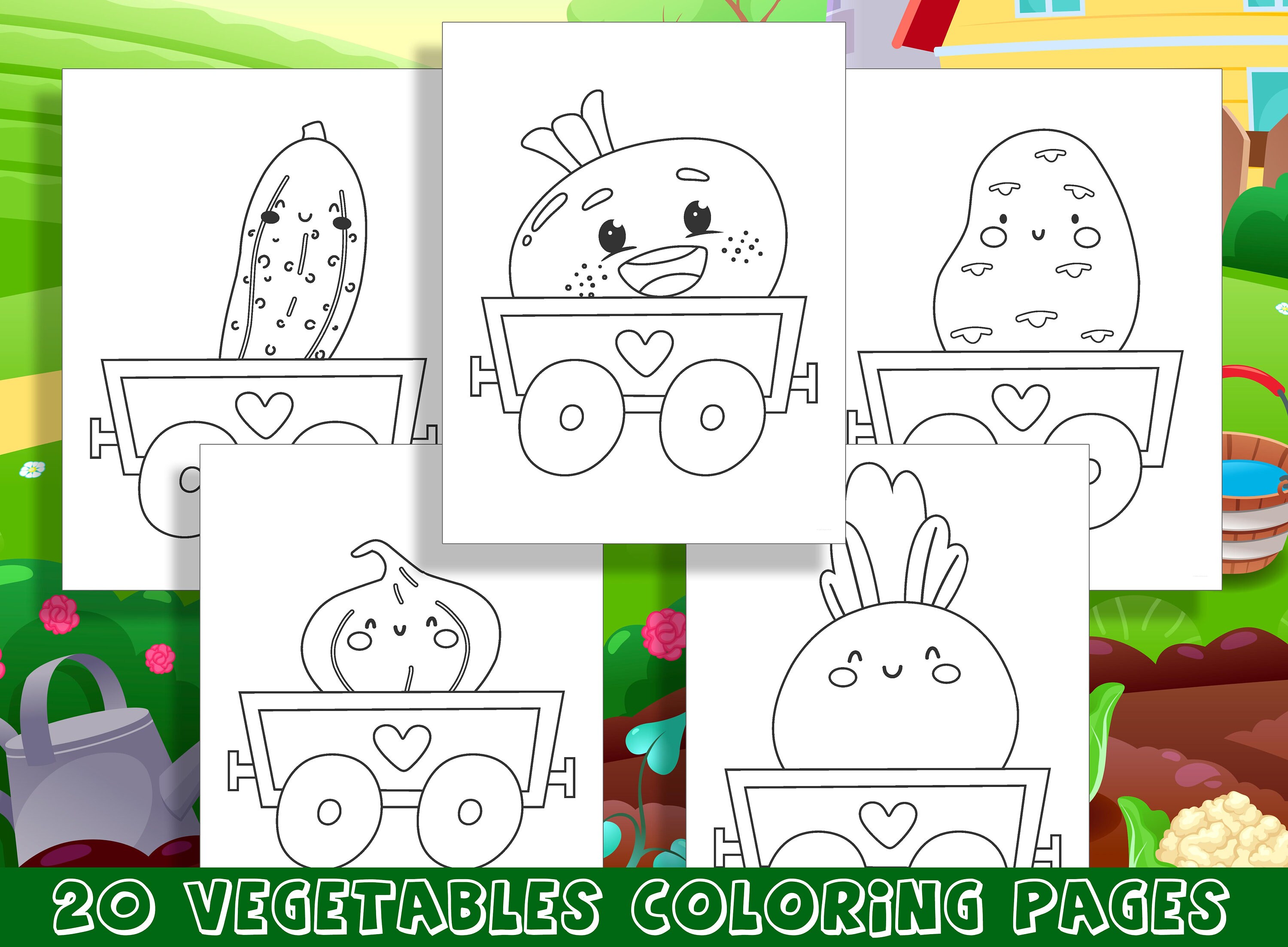 Fun and Educational Vegetable Coloring Pages for Preschool and ...