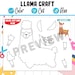 Llama Craft for Kids : Color, Cut, and Glue, a Fun Activity for ...