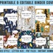 Cute Animal and Forest Binder Cover, 10 Printable & Editable Binder ...