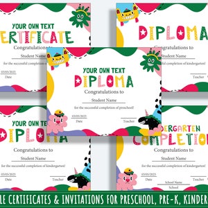 Editable Class Certificates, End of the Year Awards, Diplomas ...