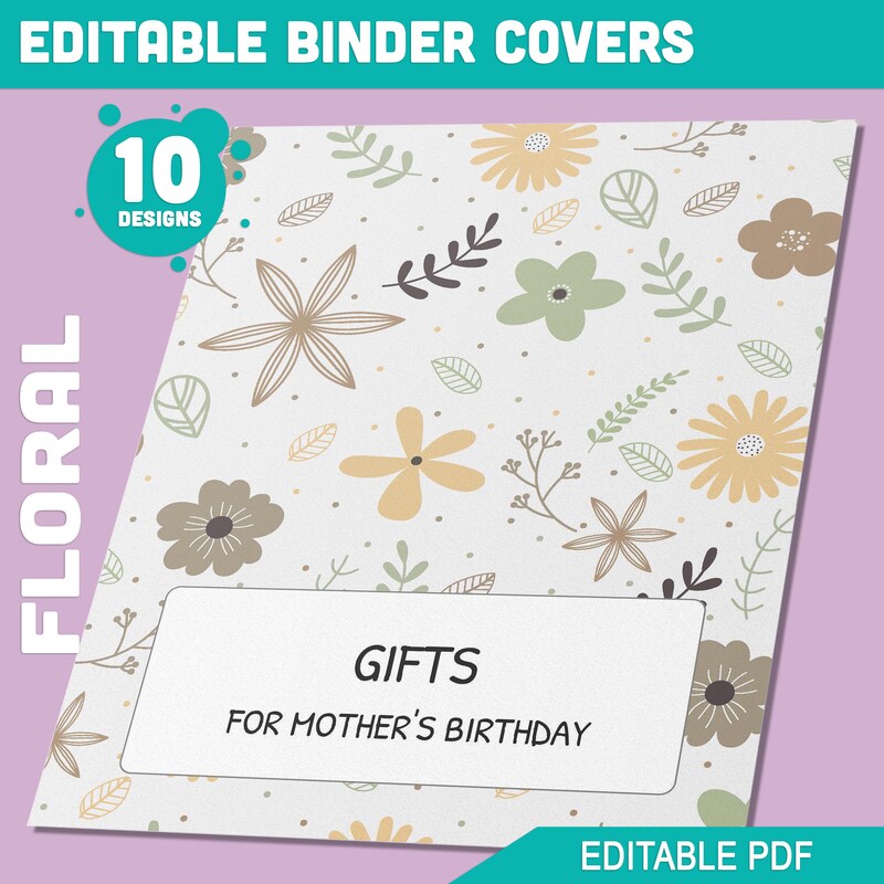 Binder Cover Sheet - Etsy