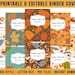 Fall Binder Cover 10 Printable & Editable Coversspines - Etsy