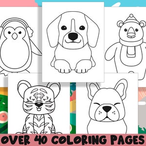 Animal Coloring Pages: 40 Printable Animal Designs for Preschool ...