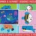 Sea Animal Number and Alphabet Sequence Puzzles (printable), 1-100 and ...