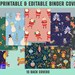 Santa Claus Christmas Winter Binder Cover, 10 Printable/editable Binder ...
